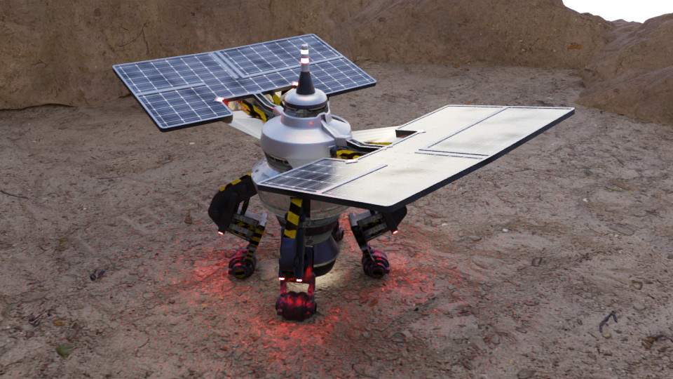 ArtStation - Satellite rover concept design | Game Assets