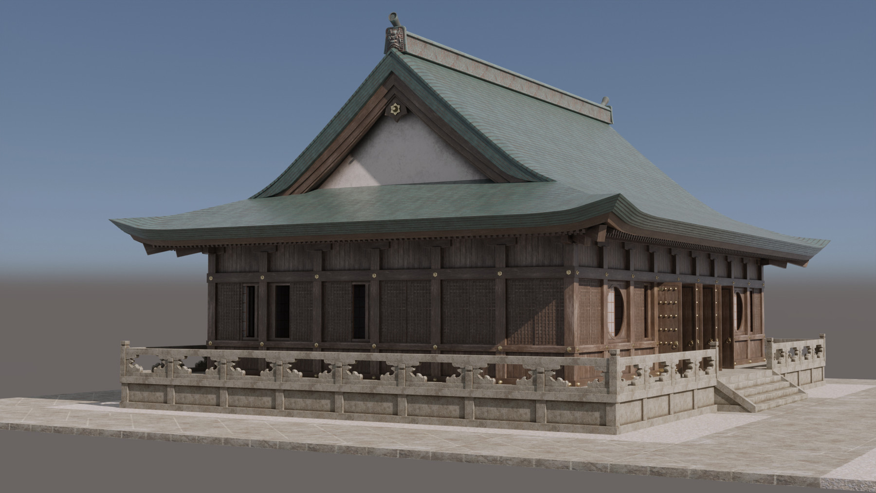 ArtStation - Japanese Modular Temple 3 | Game Assets