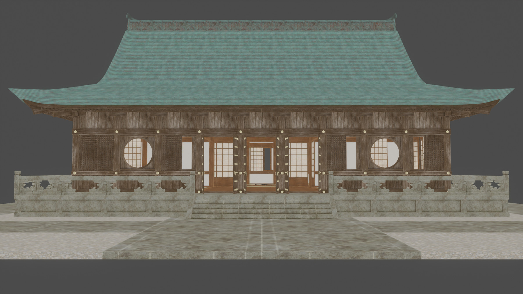 ArtStation - Japanese Modular Temple 3 | Game Assets