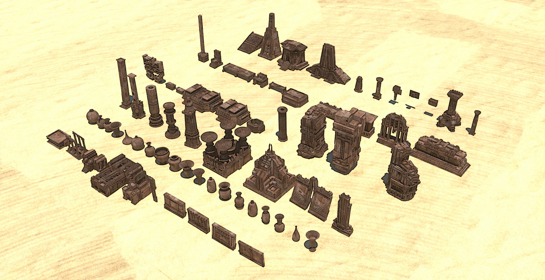 ArtStation - Ruins Kitbash & Medium Tutorial [Bundle] | Resources