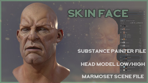 ArtStation - Skin Face - Substance File (layer by layer) | Resources