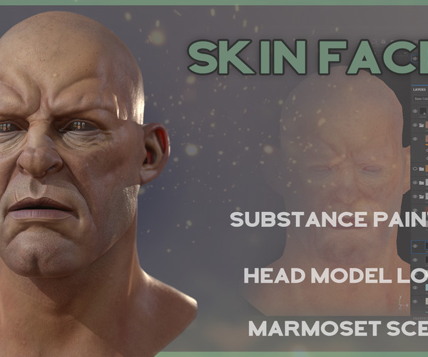 ArtStation - Skin Face - Substance File (layer by layer) | Resources