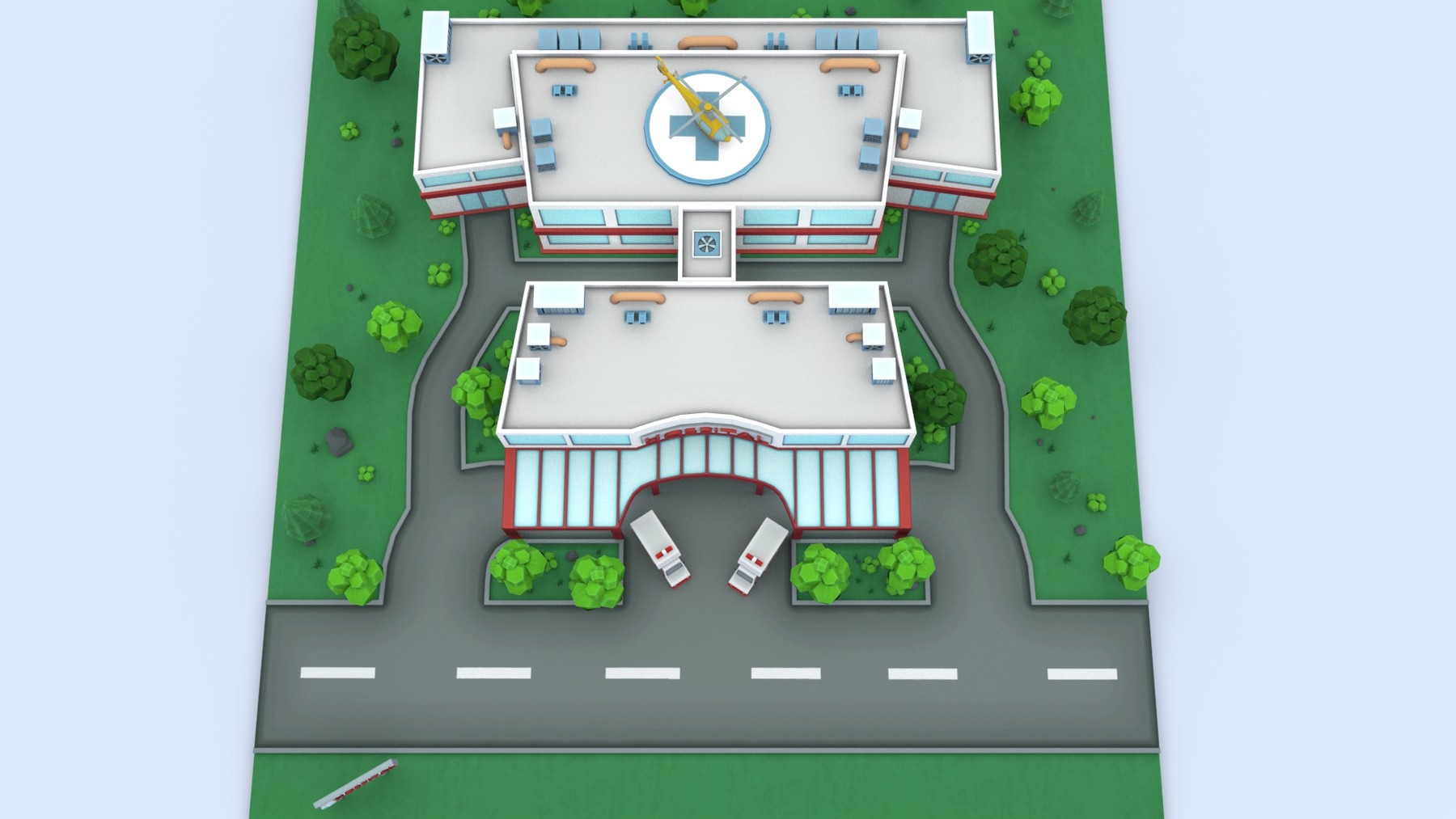 ArtStation - Cartoon Hospital | Resources