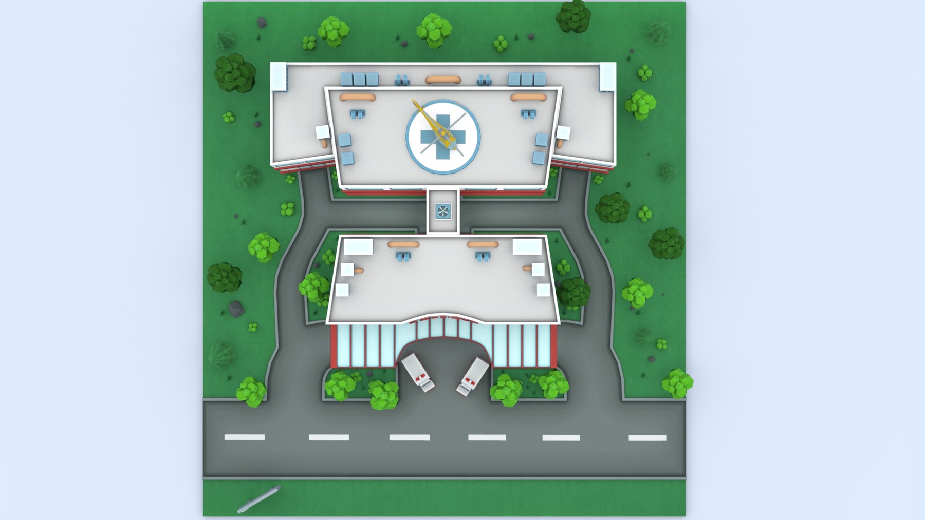 ArtStation - Cartoon Hospital | Resources