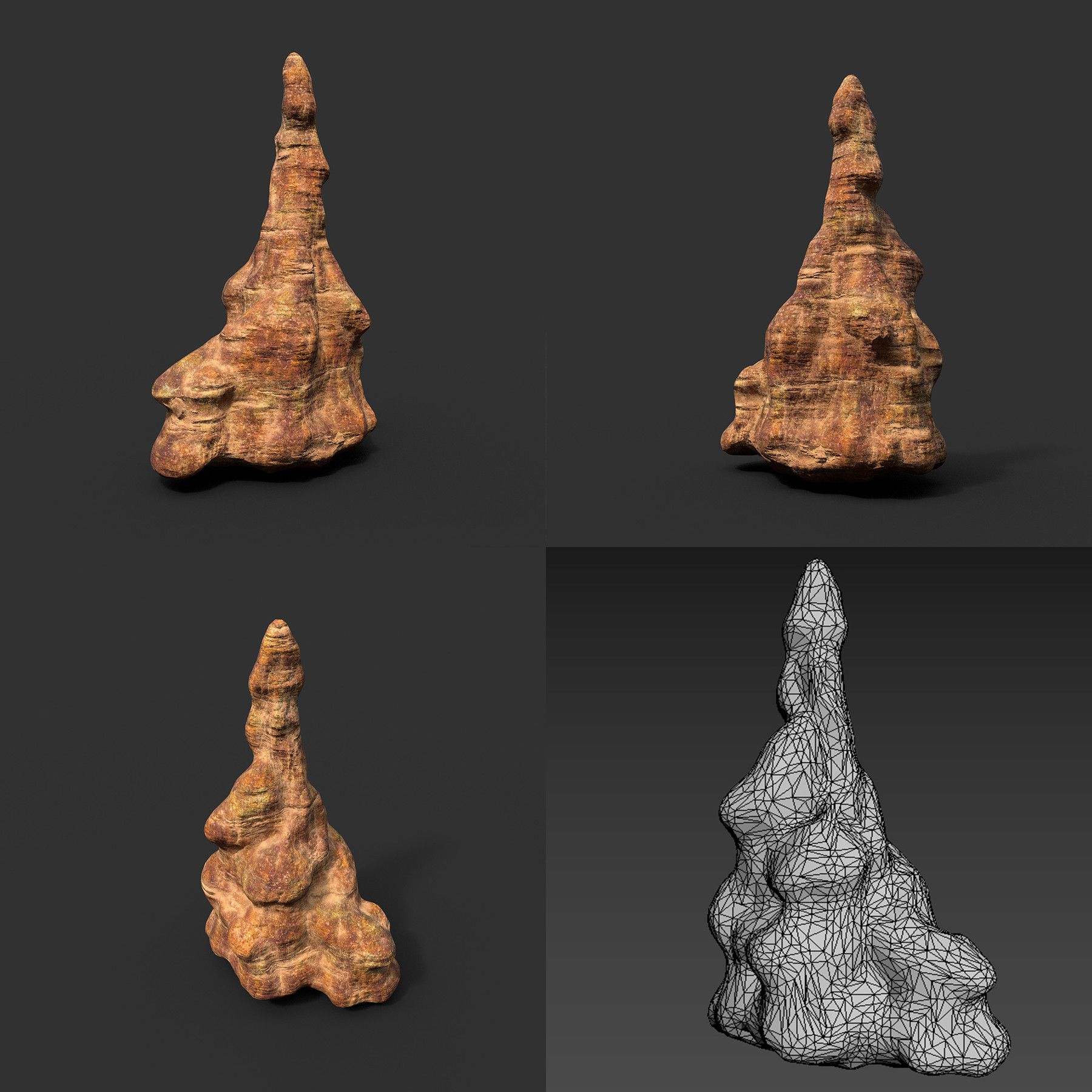 ArtStation - Low poly Desert Cave Modular Pack B 200828 | Game Assets