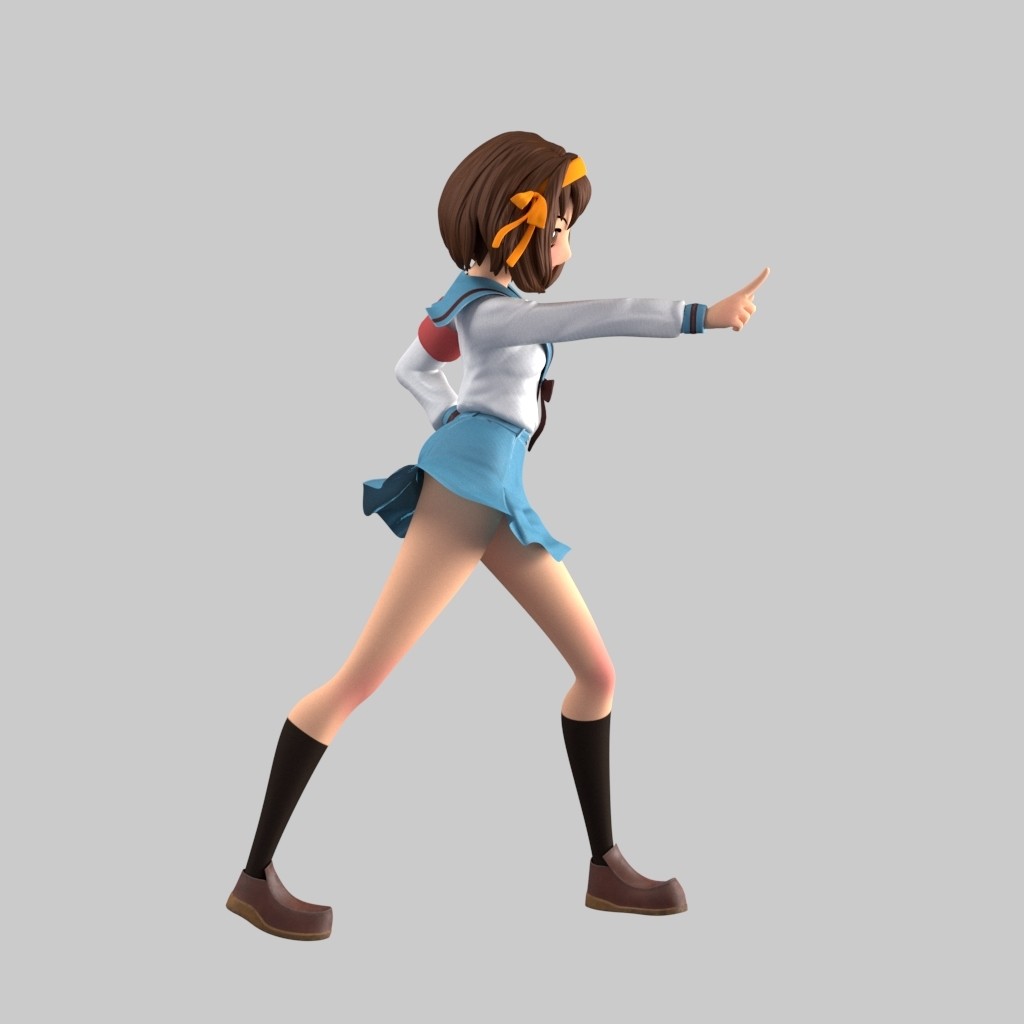 ArtStation - Haruhi 3D model | Resources