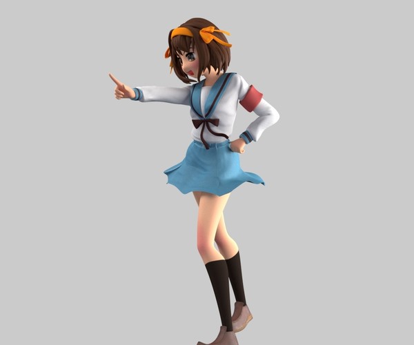 ArtStation - Haruhi 3D model | Resources