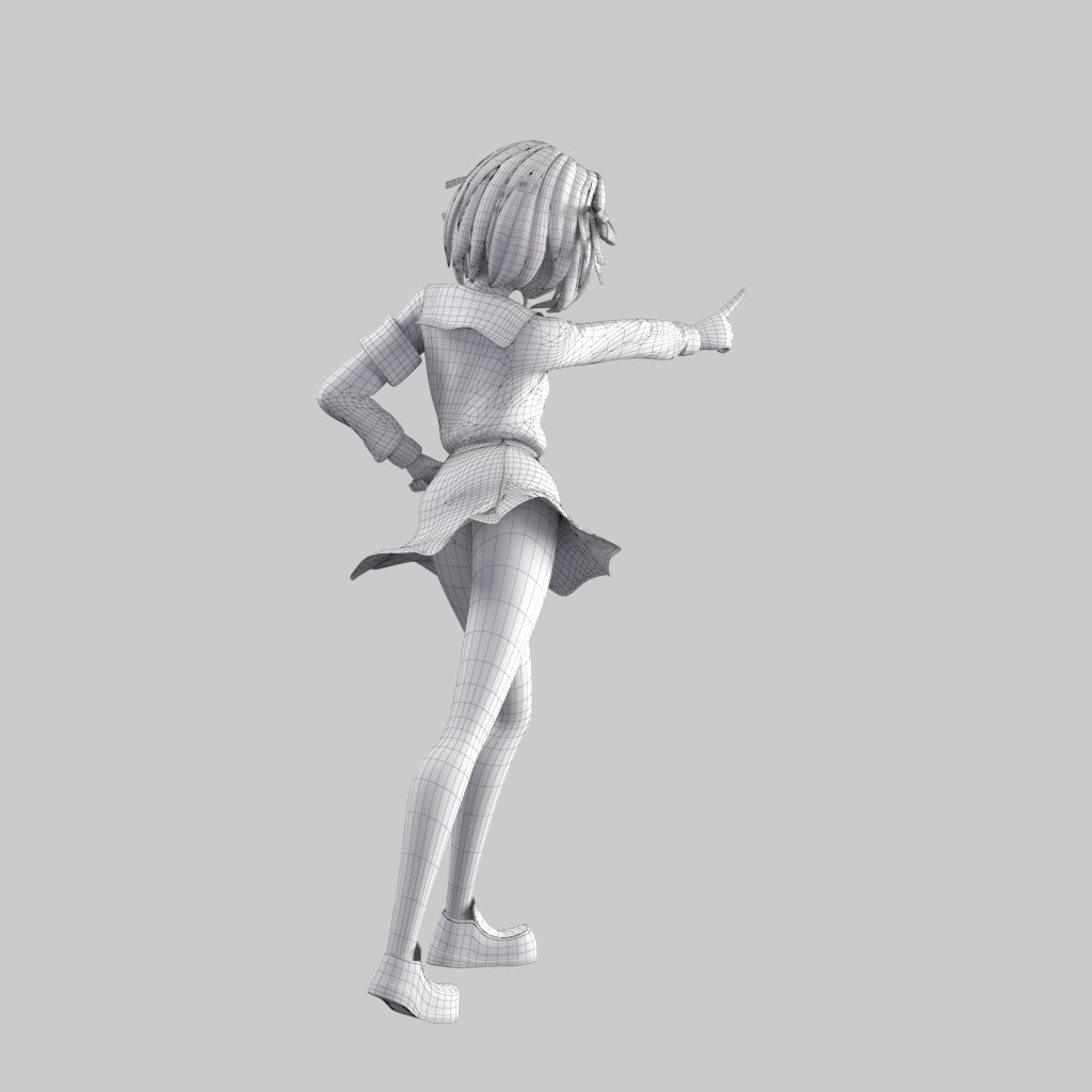 ArtStation - Haruhi 3D model | Resources