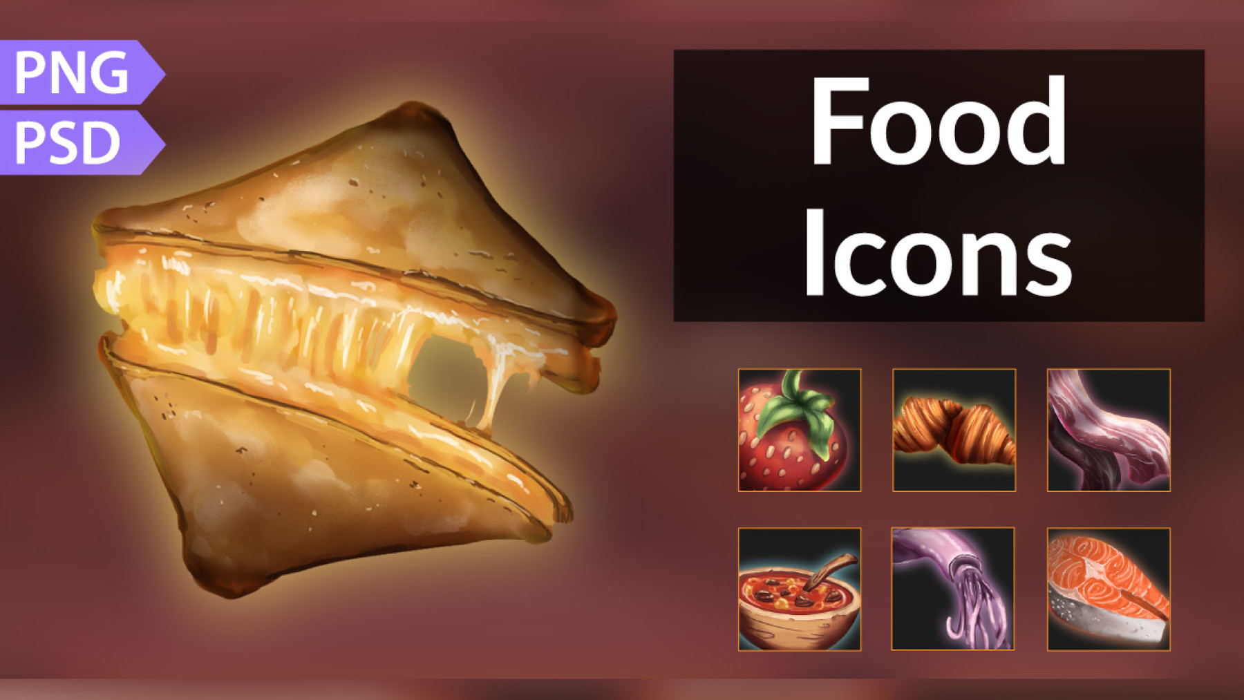 ArtStation - Food Icons | Game Assets