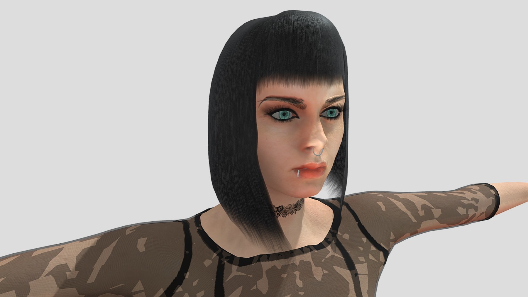 ArtStation - Female Gothic Character | Game Assets