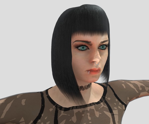 ArtStation - Female Gothic Character | Game Assets