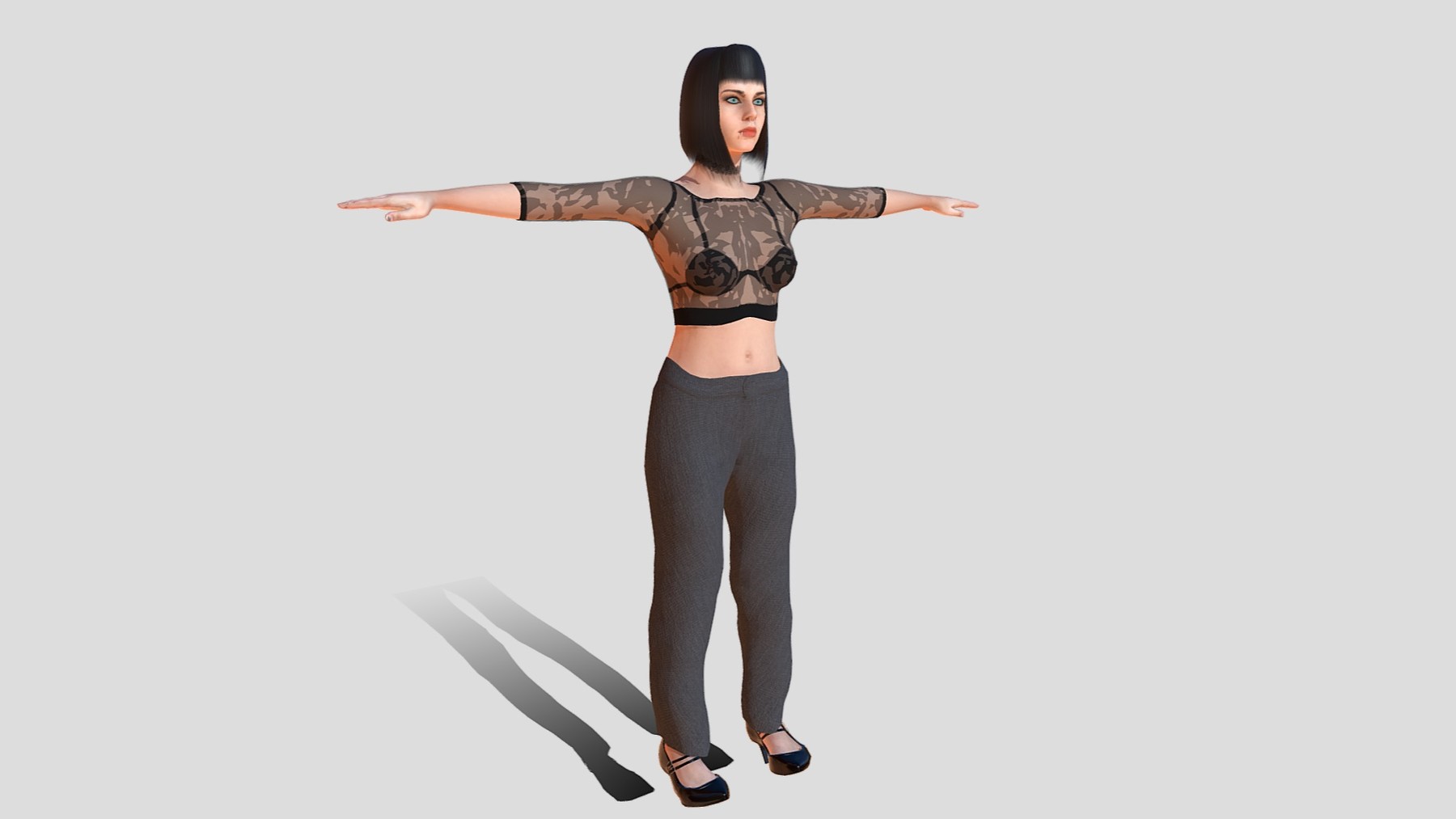 ArtStation - Female Gothic Character | Game Assets