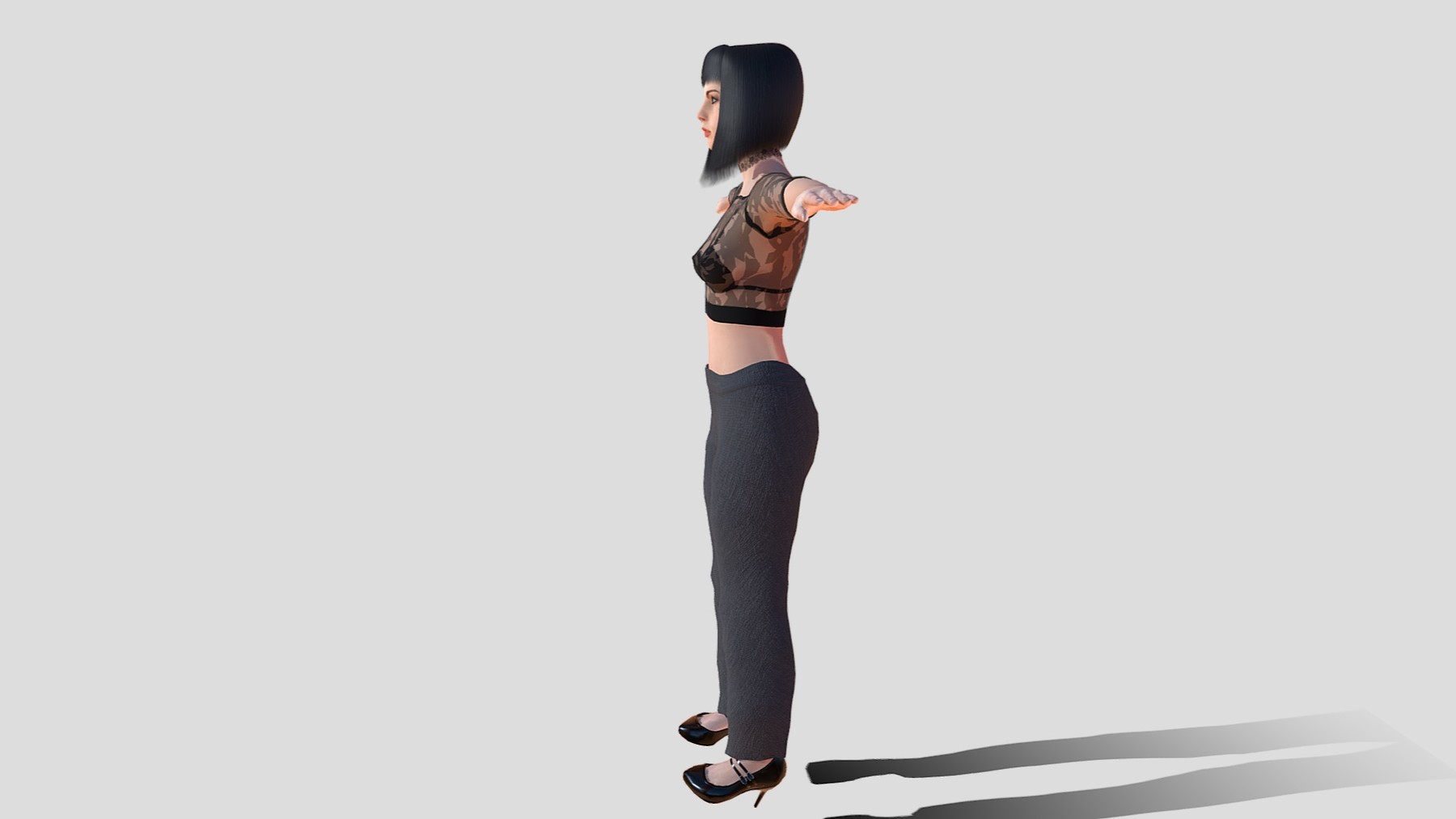 ArtStation - Female Gothic Character | Game Assets