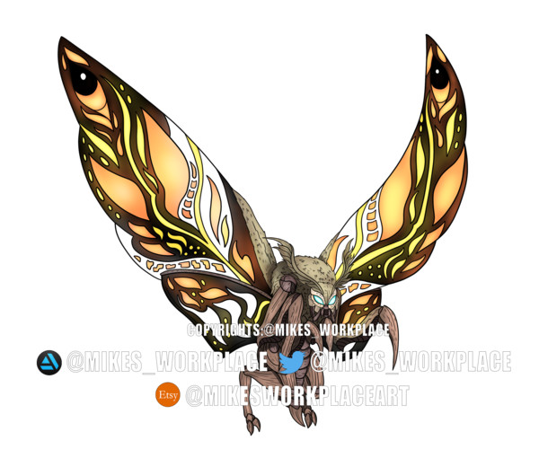 ArtStation - Mothra - Queen of the Monsters / Armor Mothra (Godzilla ...