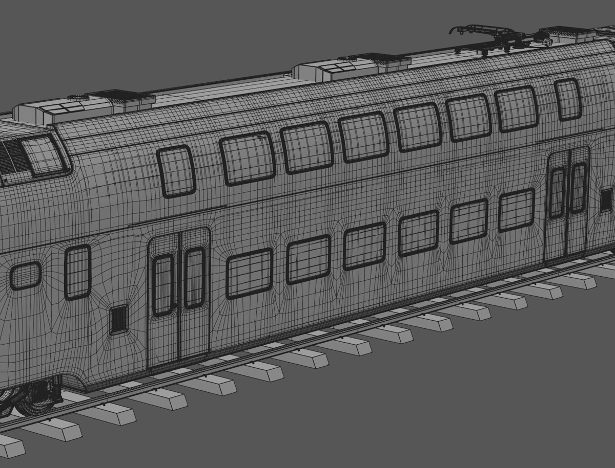 ArtStation - Stadler KISS Double Deck Train 3D model | Resources