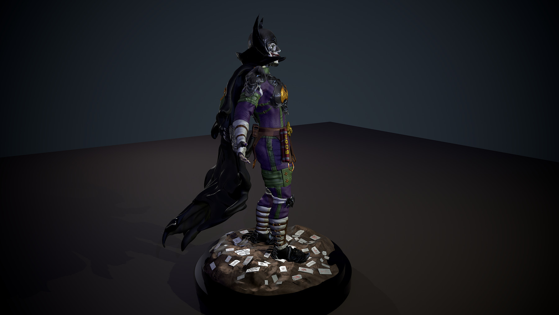 ArtStation - BatJoker (Batman / Joker) 3d print model | Resources