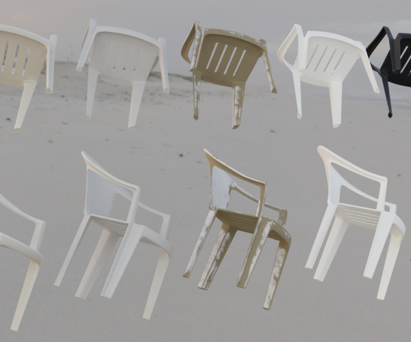 ArtStation - Plastic Chair 3D Model | Game Assets