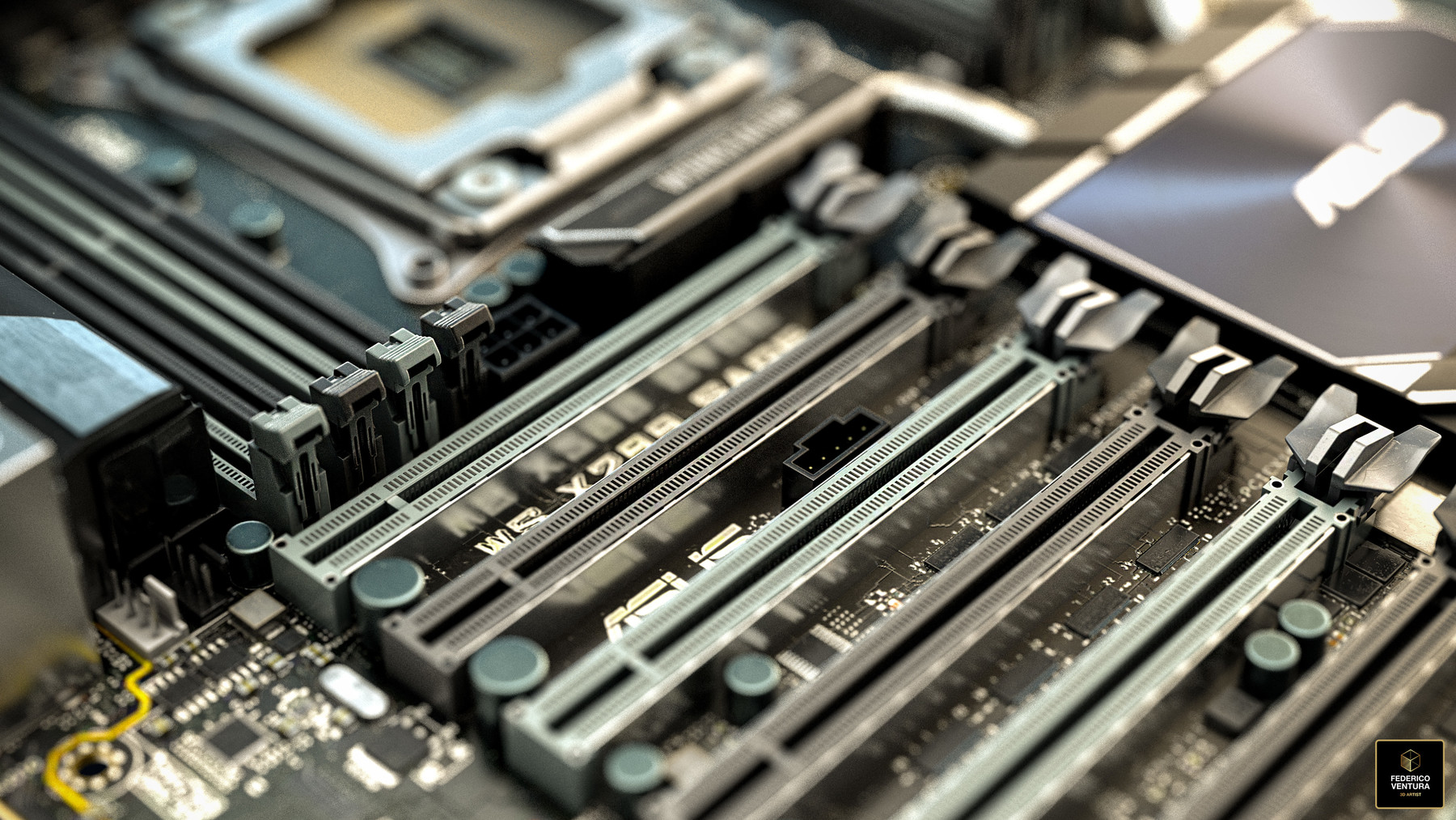 ArtStation - Motherboard - 3D Model (Maya + Redshift, FBX and OBJ ...