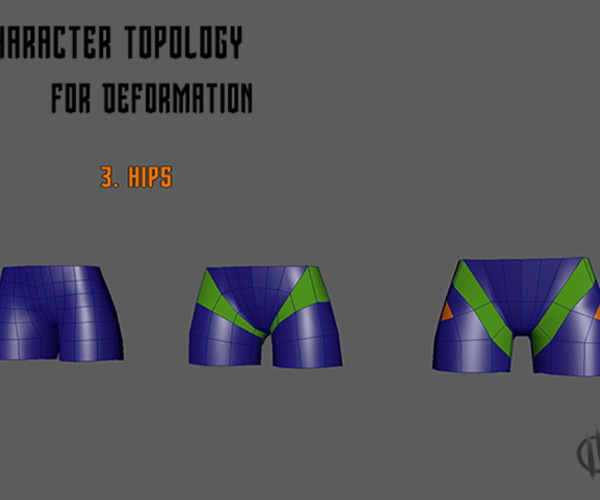 ArtStation - Character Topology for Deformation | Tutorials