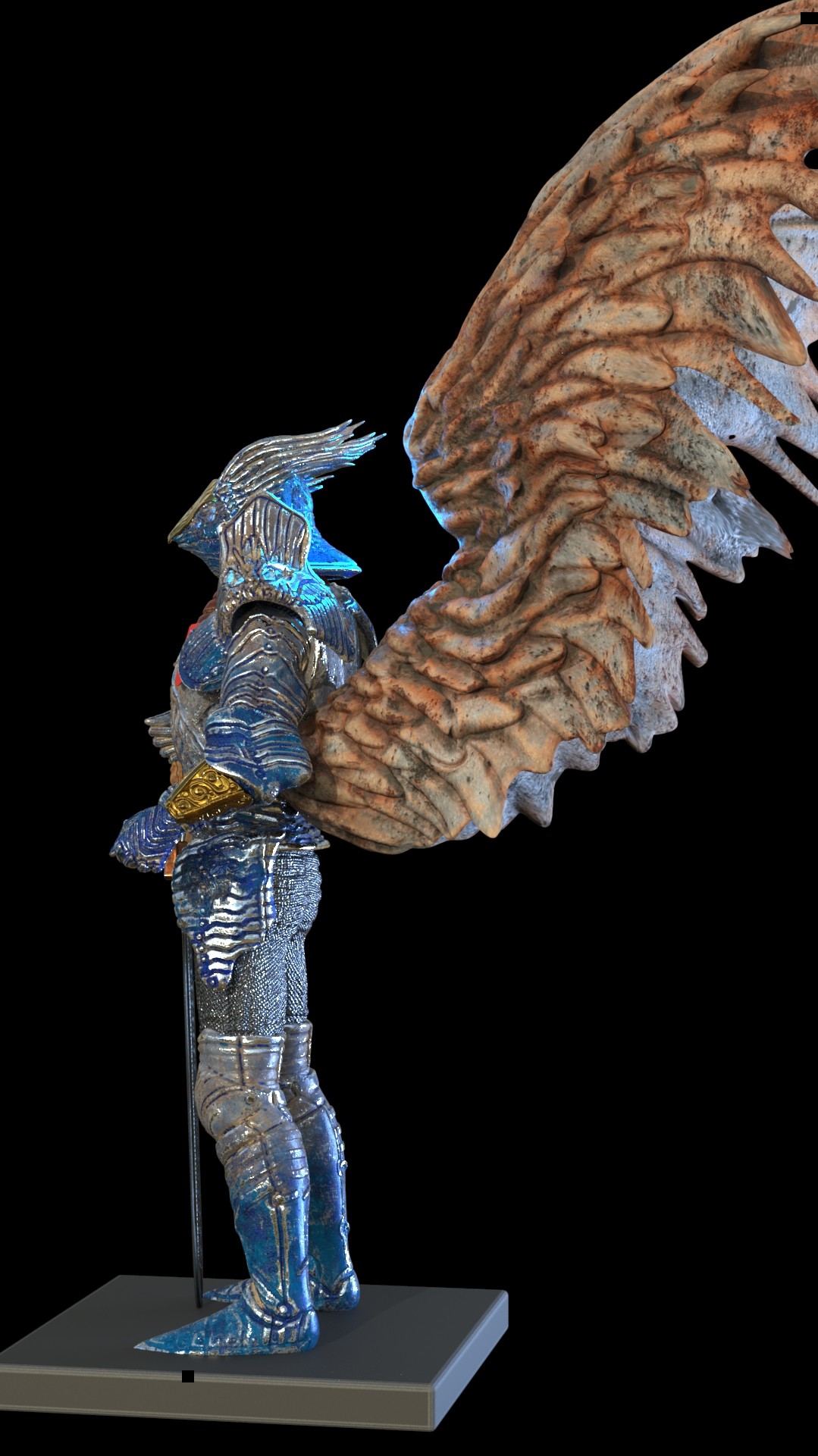 ArtStation - Angelic Guardian 3d model -for concept art, illustration ...