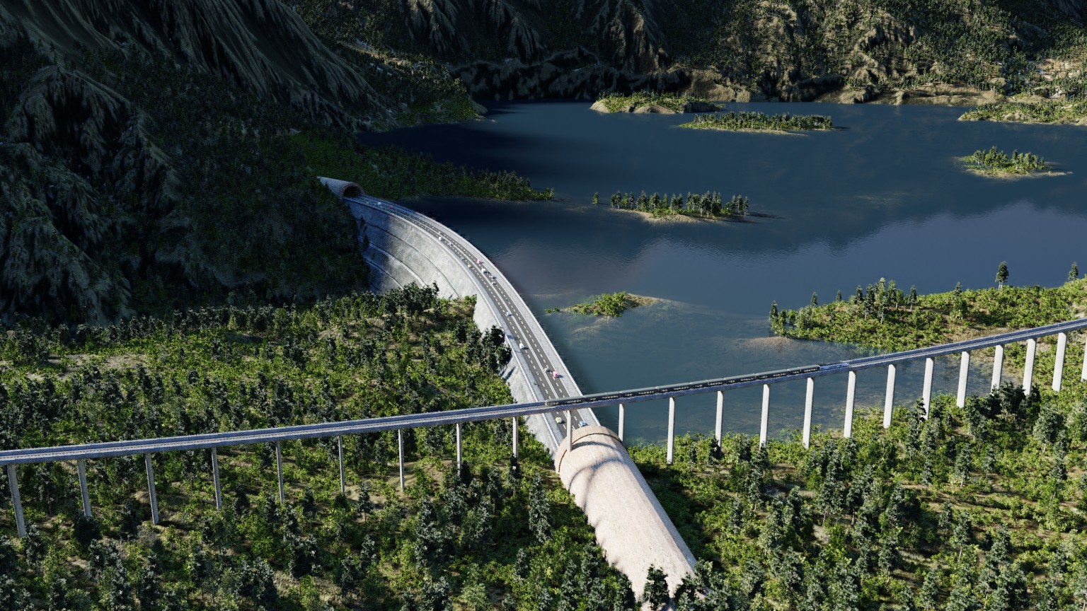 ArtStation - The dam in Blender | Resources