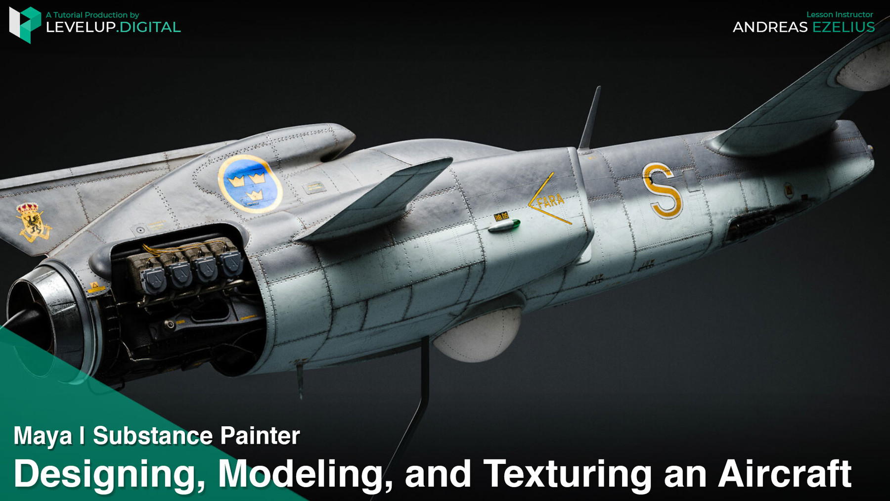 ArtStation - Designing, Modeling, and Texturing an Aircraft | Andreas ...