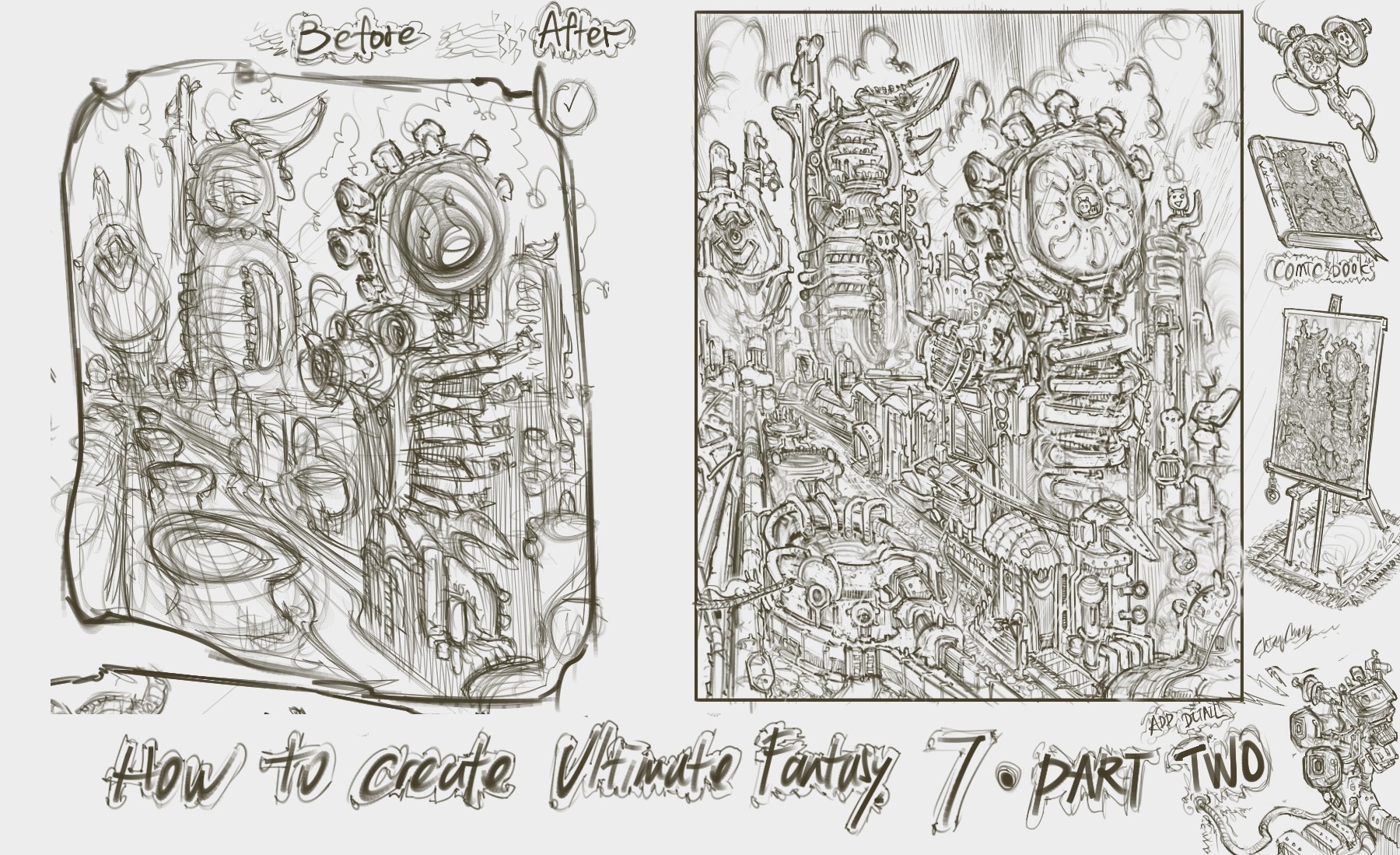 ArtStation - CCGPU-One Point Perspective-7 in 1 Ultimate Fantasy Part 2 ...