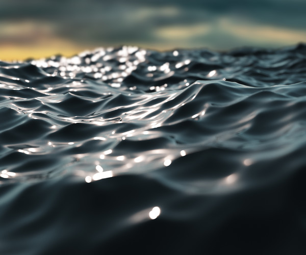 ArtStation - No plugin animated 3d ocean 3D model | Resources