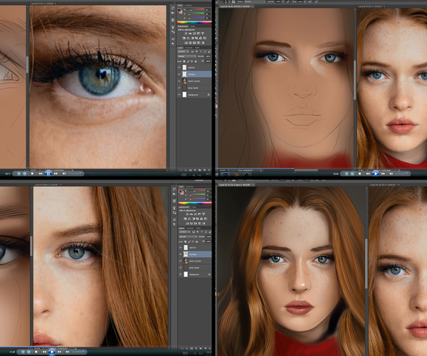 ArtStation - Portrait Painting in Photoshop Video Tutorial | Tutorials