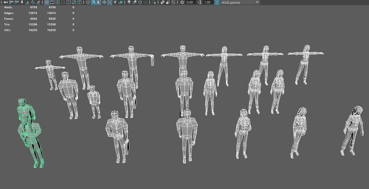 ArtStation - People lowpoly | Game Assets