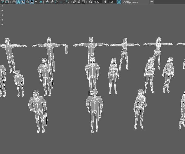 ArtStation - People lowpoly | Game Assets
