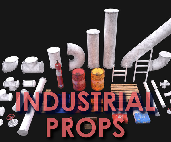 ArtStation - Industrial Props Pack | Resources