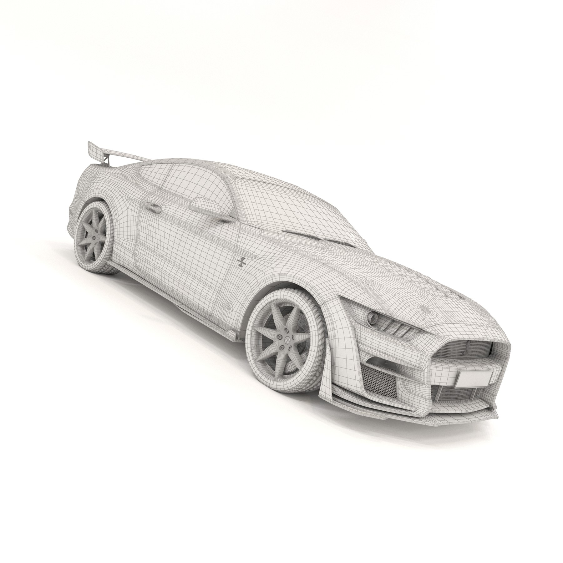 ArtStation - Ford Mustang Shelby GT500 2020 with HQ Interior | Game Assets