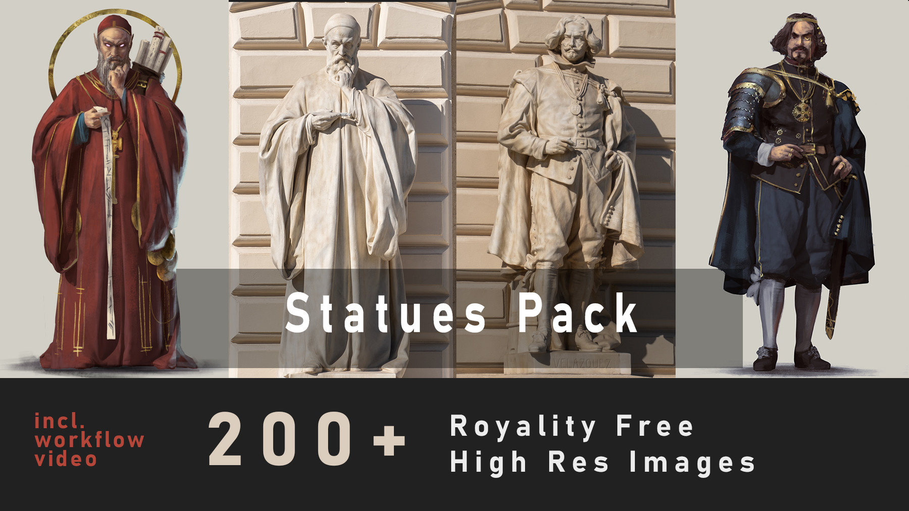 ArtStation - Statues Reference Pack + Cut-Outs! | Resources