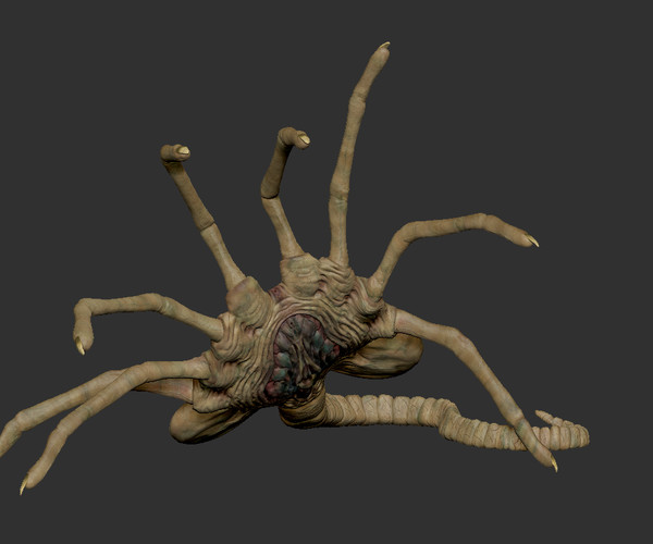 ArtStation - Facehugger, high resolution 3D model. | Game Assets