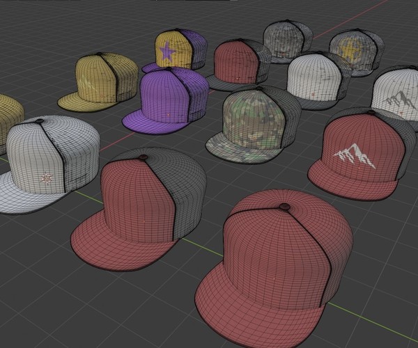 ArtStation - Sport Caps 3D Model | Game Assets