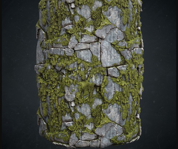 ArtStation - Algae on Stone Material Substance Designer ZBrush | Resources