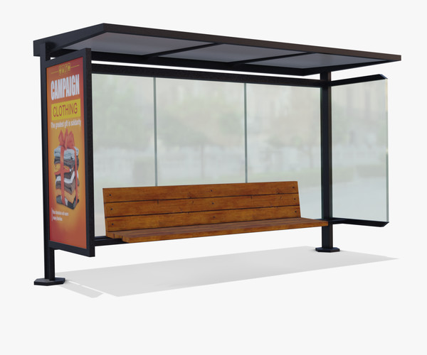 ArtStation - Bus Stop | Game Assets