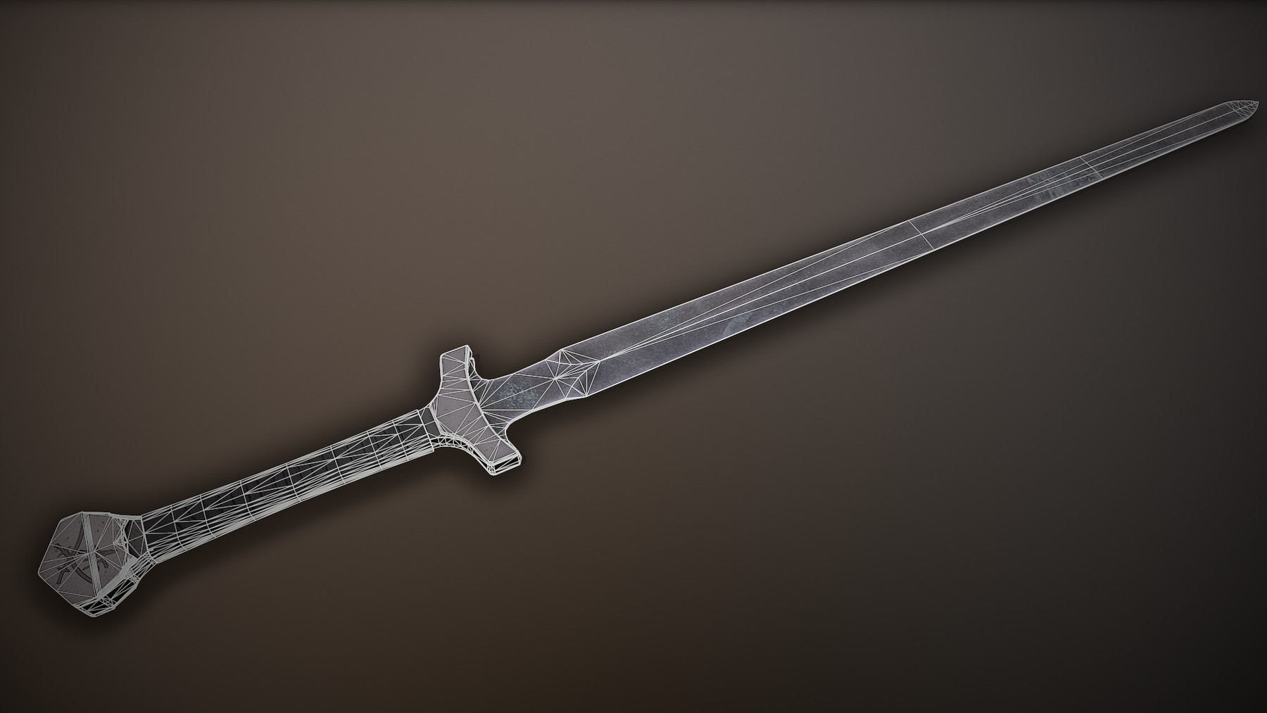 ArtStation - Post-Apocalyptic Bastard Sword | Game Assets