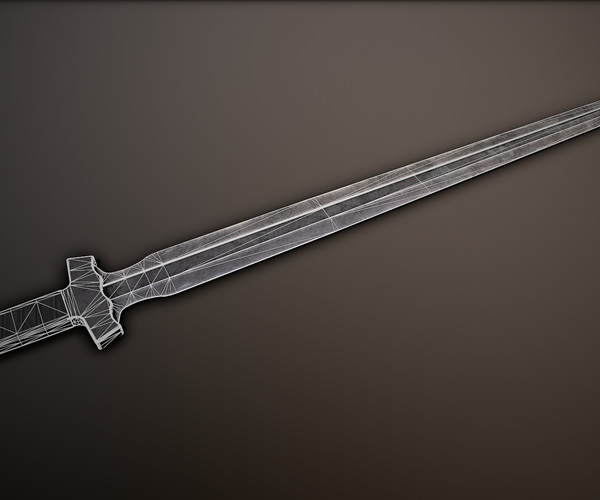 ArtStation - Post-Apocalyptic Broadsword | Game Assets