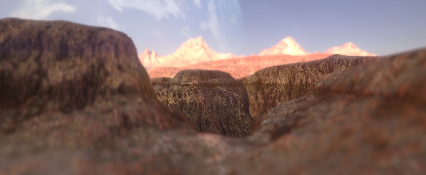 ArtStation - PBR Detailed Canyon Valley Landscape Low-poly 3D model Low ...