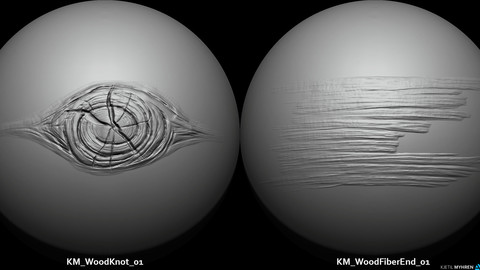 ArtStation - Zbrush - Alpha/Brush - Wood Brushes | Brushes