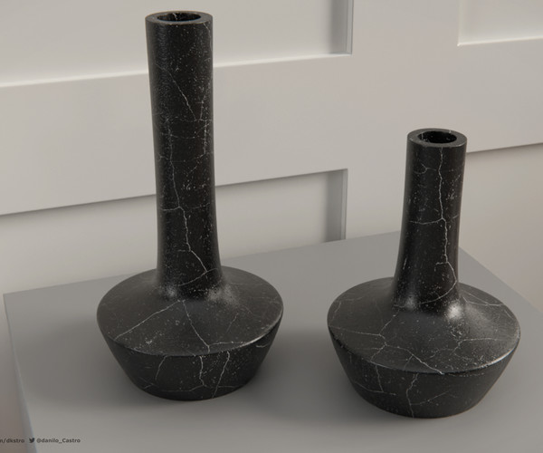ArtStation - Decorative Vase | 3d Model | 4k Textures | 2 Sizes | Resources