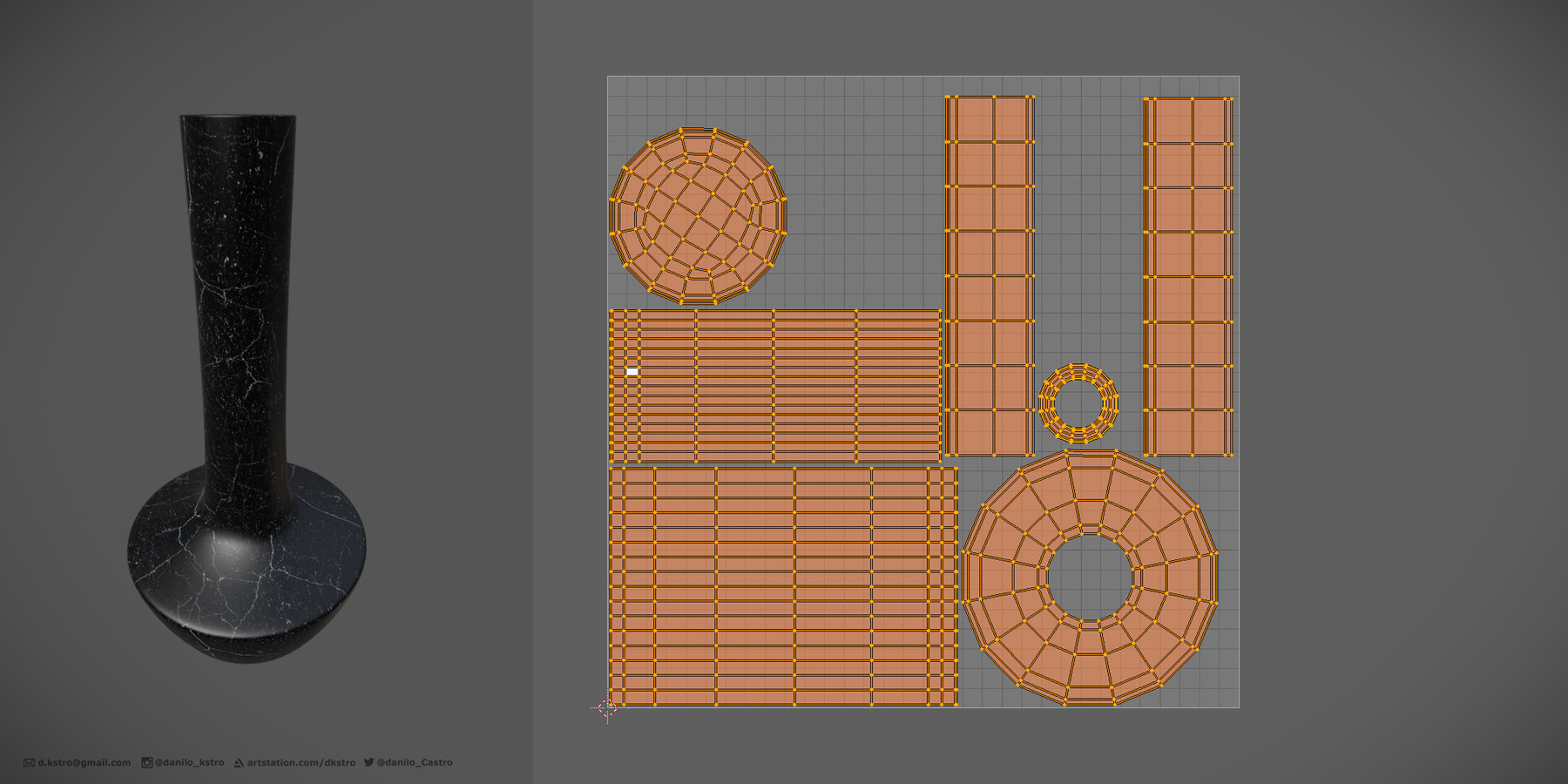 ArtStation - Decorative Vase | 3d Model | 4k Textures | 2 Sizes | Resources
