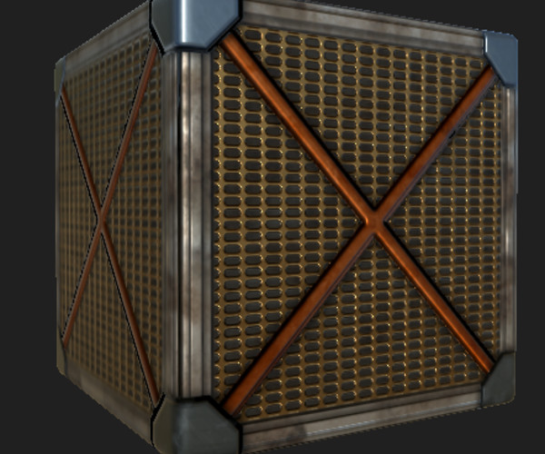 ArtStation - metal_crate_001 | Resources