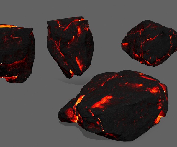 ArtStation - lava rock | Game Assets