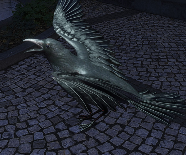 ArtStation - crow flying | Game Assets
