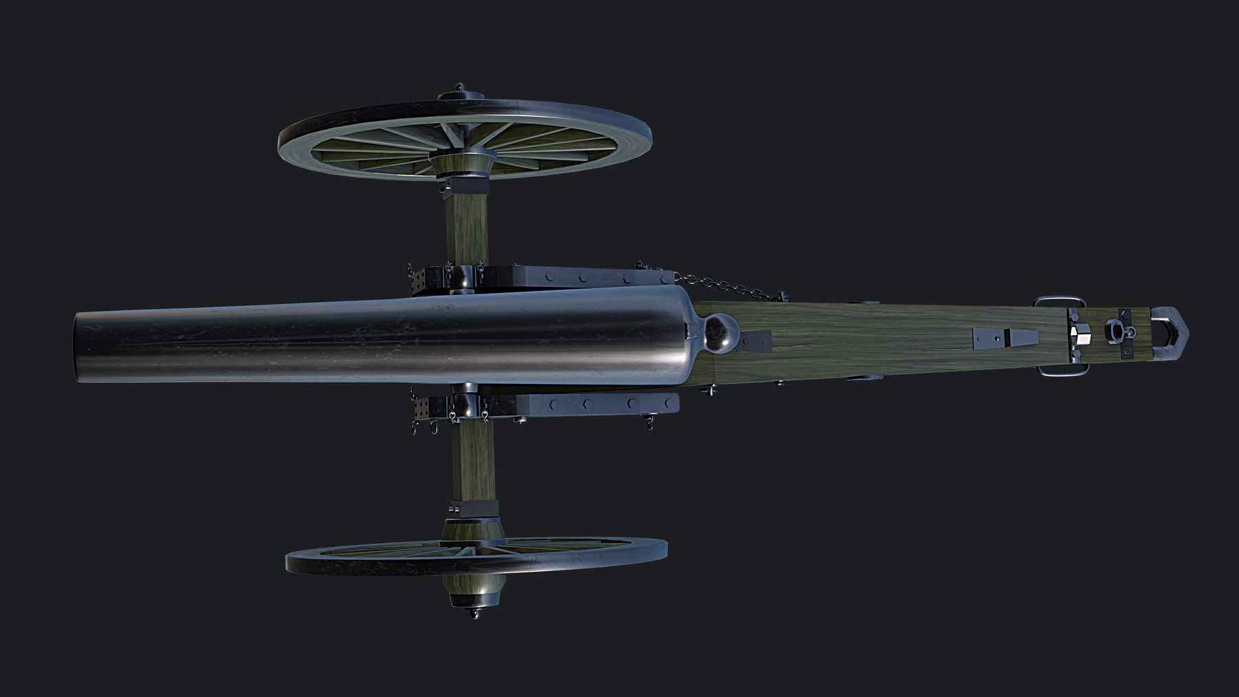 ArtStation - 3-inch ordnance rifle (cannon), model 1861 GameReady 3d ...