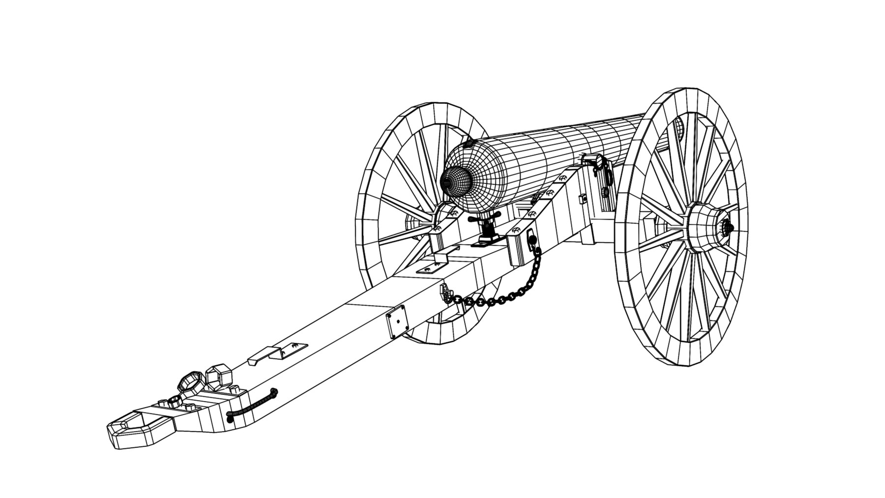 ArtStation - 3-inch ordnance rifle (cannon), model 1861 GameReady 3d ...