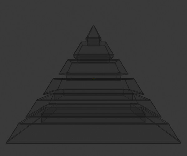ArtStation - Pyramid with Squared Spike | Game Assets